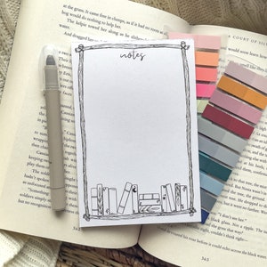 Magical Books Notepad | 4"x6" | Black and White | Bullet Journal Pages ...
