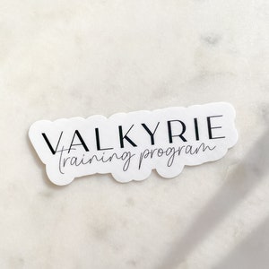 Valkyrie Training Program Waterproof Sticker ACOSF Inspired Laptop and ...