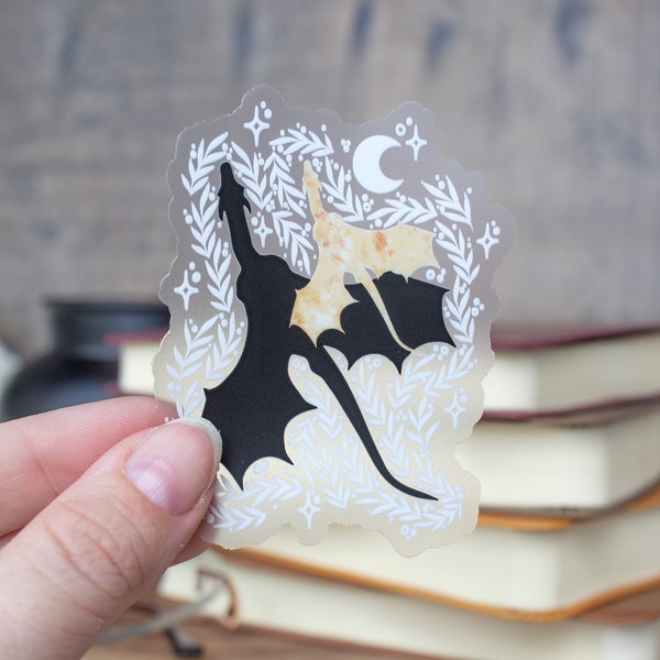 Fourth Wing Dragon Sticker - Etsy