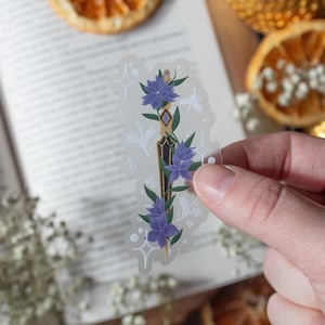 Fourth Wing Violets Dagger Sticker Gold Dagger Licensed Bookish ...