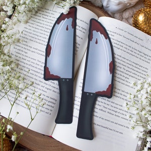 Knife Bookmark | Die-cut Bookmarks for Horror and Thriller Readers - Etsy