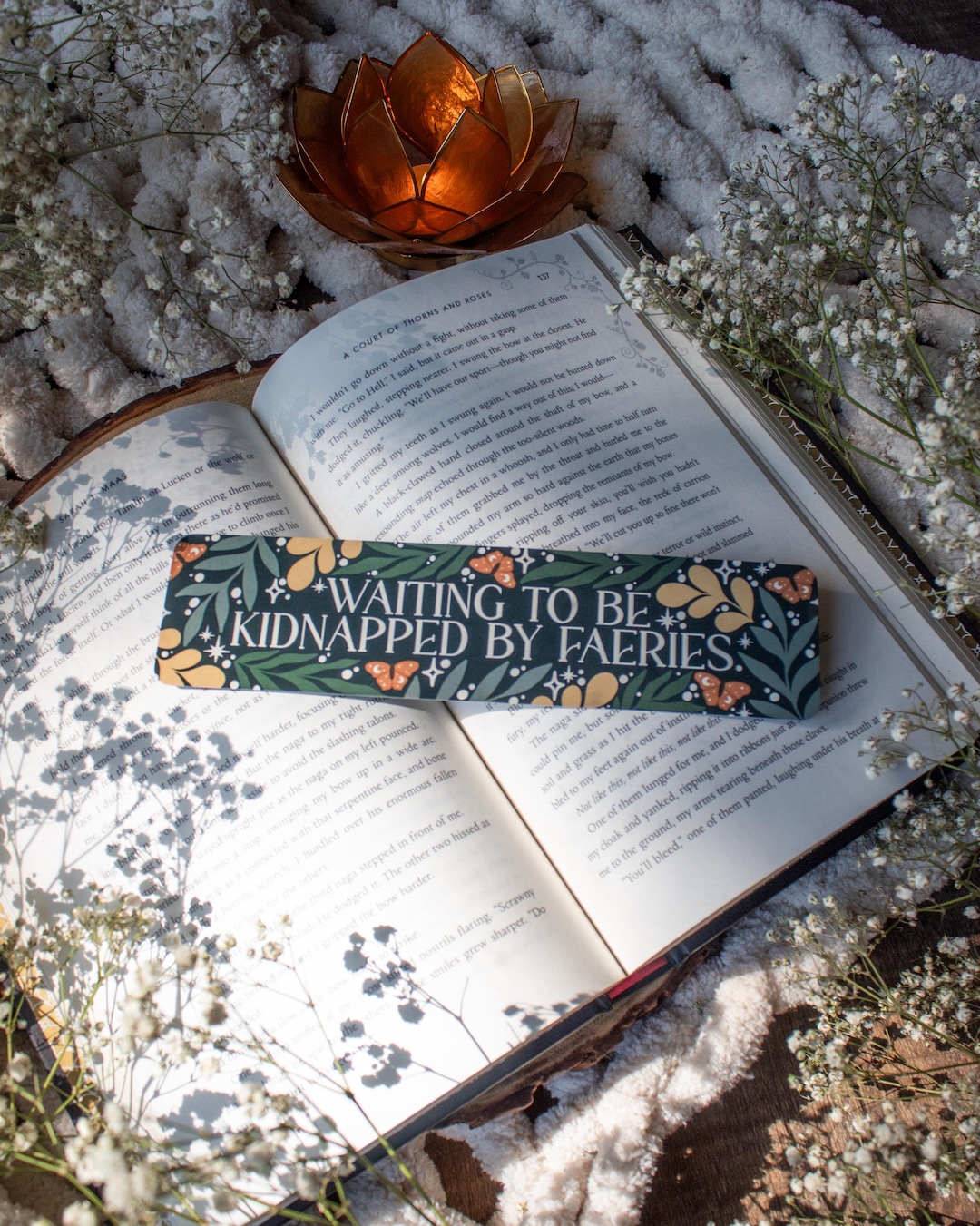 Waiting to Be Kidnapped by Faeries Bookmark | Bookish Aesthetic ...