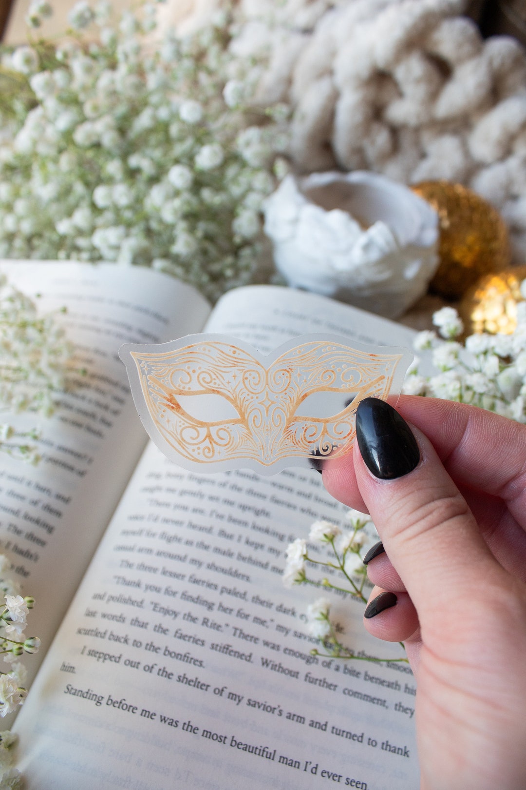 ACOTAR Nesta Archeron Dread Trove Mask Sticker | A Court of Thornes and ...