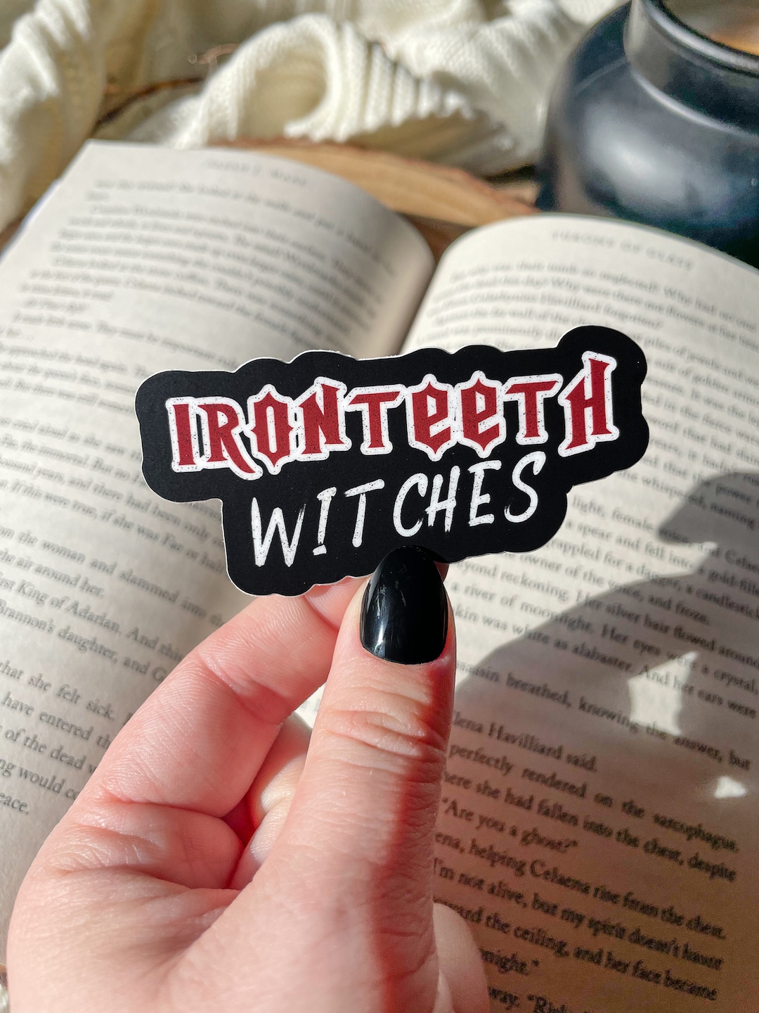 Ironteeth Witches Waterproof Sticker | Throne of Glass Laptop and Water ...