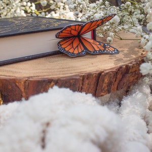 3D Monarch Butterfly Wings Bookmark | Bookish Gifts | Reader Aesthetic ...