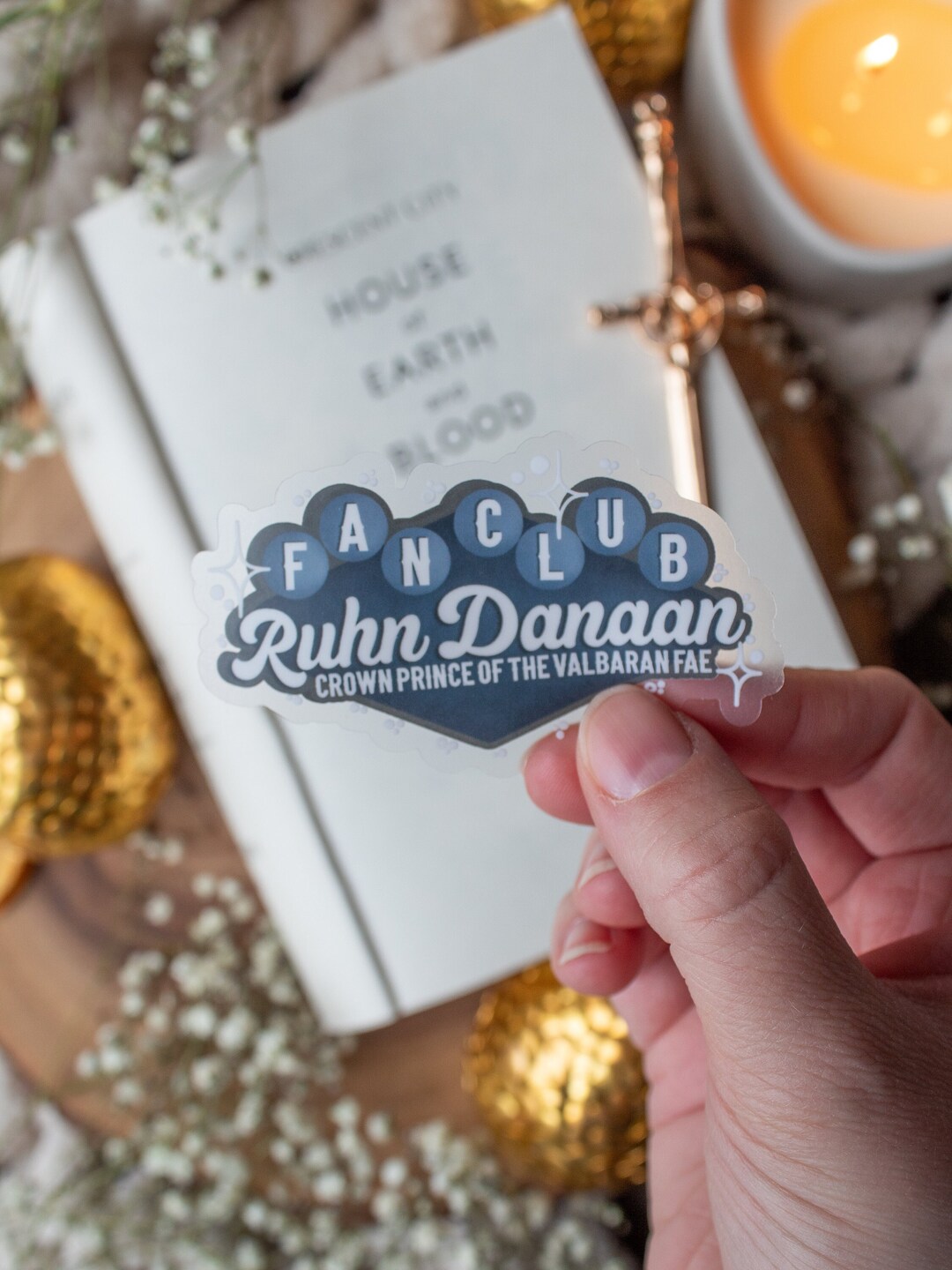 Ruhn Danaan Fan Club Crescent City Waterproof Sticker | Crown Prince of ...