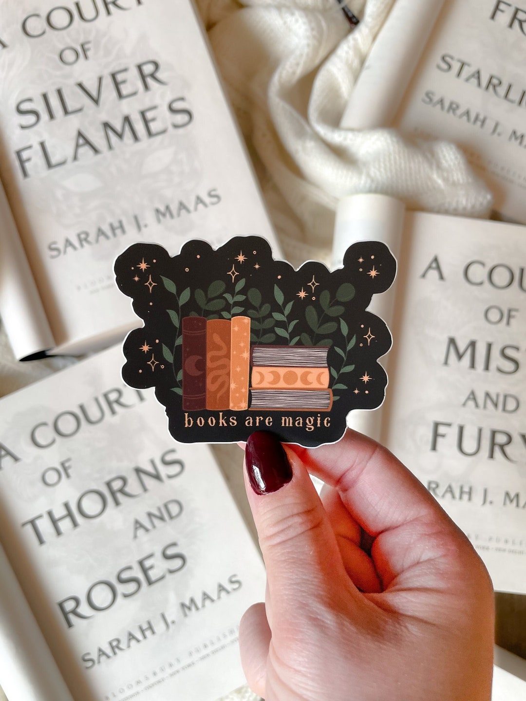 Books Are Magic Waterproof Sticker | Bookish Kindle and Water Bottle ...