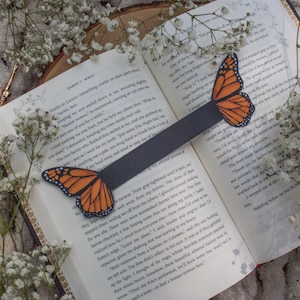 3D Monarch Butterfly Wings Bookmark | Bookish Gifts | Reader Aesthetic ...