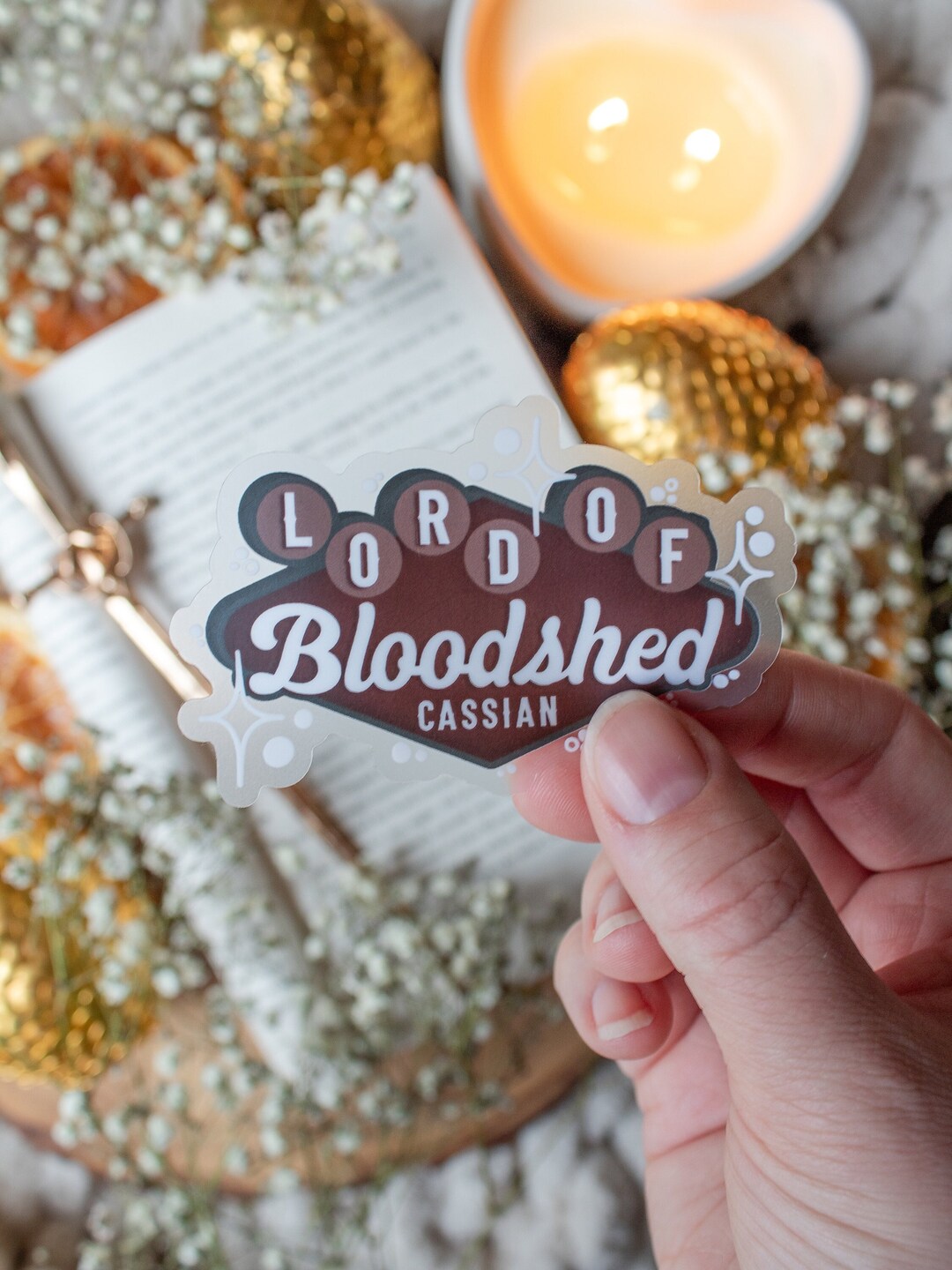 Cassian Lord of Bloodshed ACOTAR Waterproof Sticker ACOMAF Sticker ...