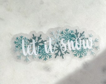 Let It Snow Decal - Etsy