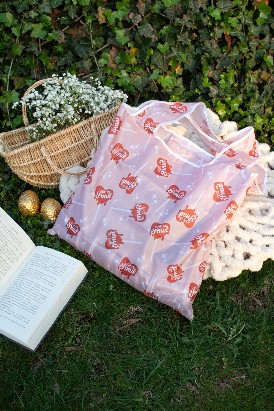 Sucker for Smut Reusable Tote Bag: Bookish Romance Reader Gift - Etsy