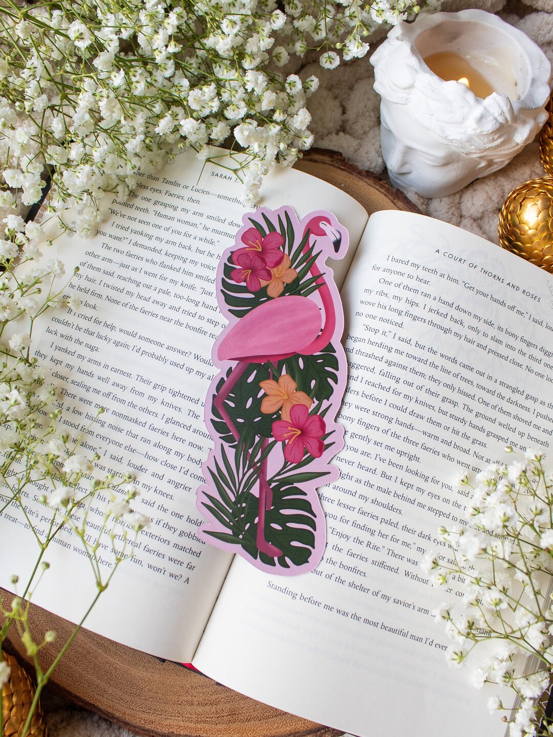 Flamingo Bookmark | Pink Animal Summer Bookish Gifts | Reader Aesthetic ...