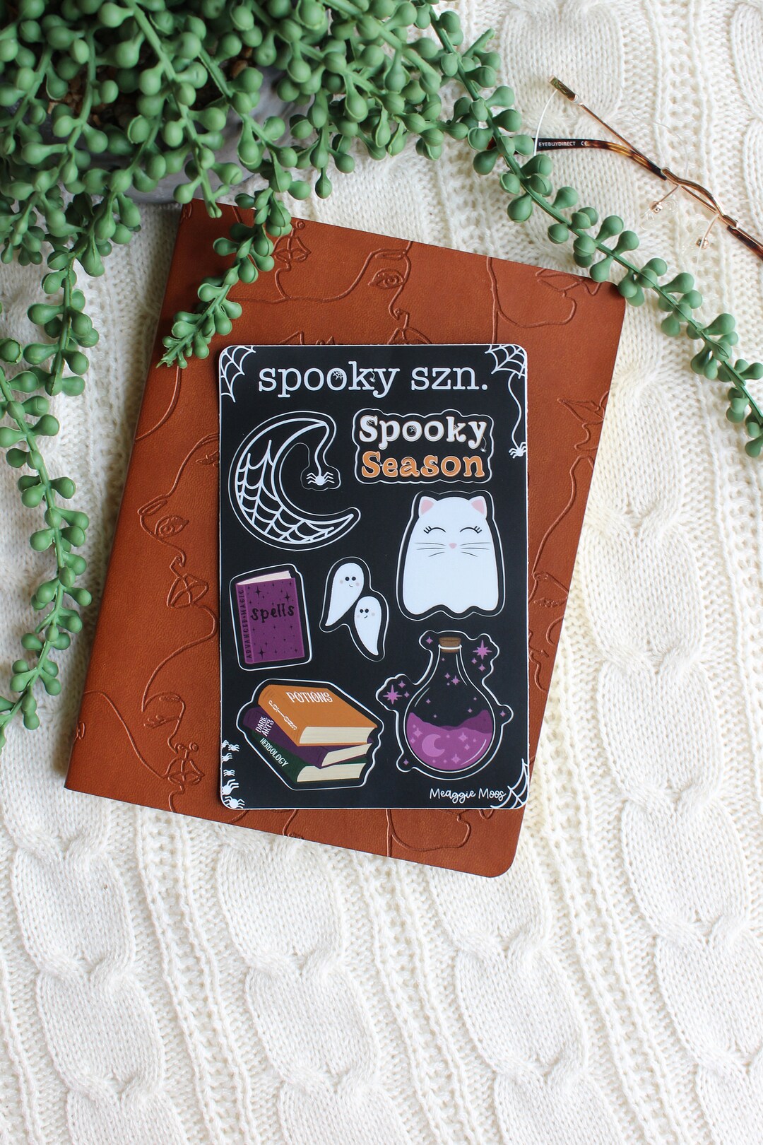 Spook Season Sticker Sheet | Halloween Waterproof Stickers | Autumn ...