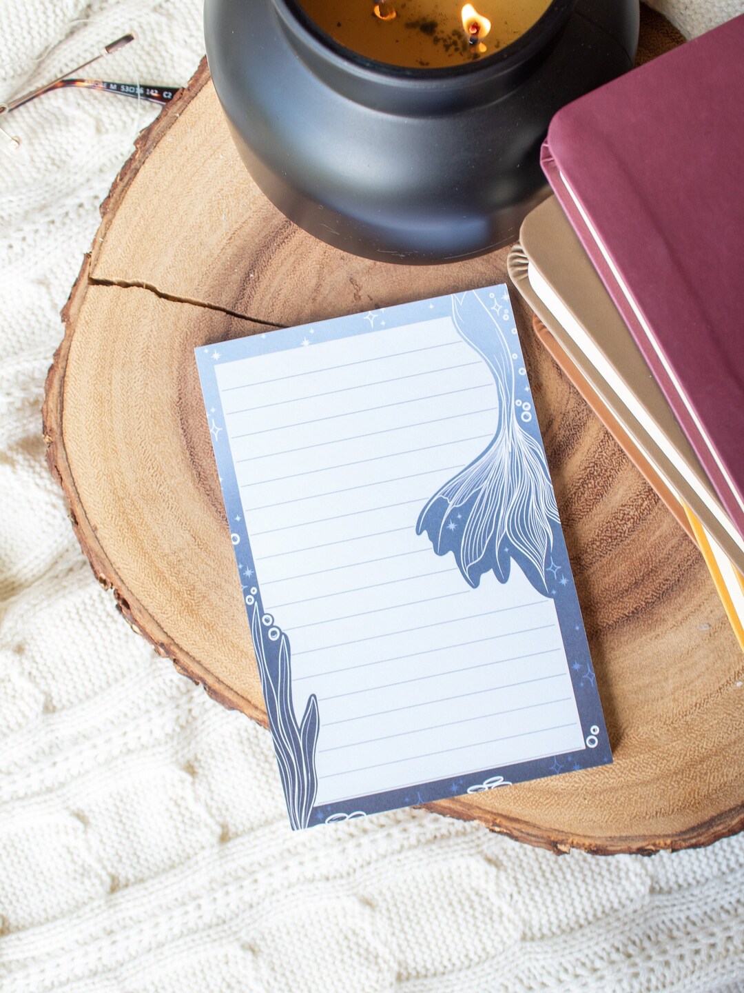 Under the Sea Notepad | 4"x6" | Magical Mermaid | Lined Notepad ...