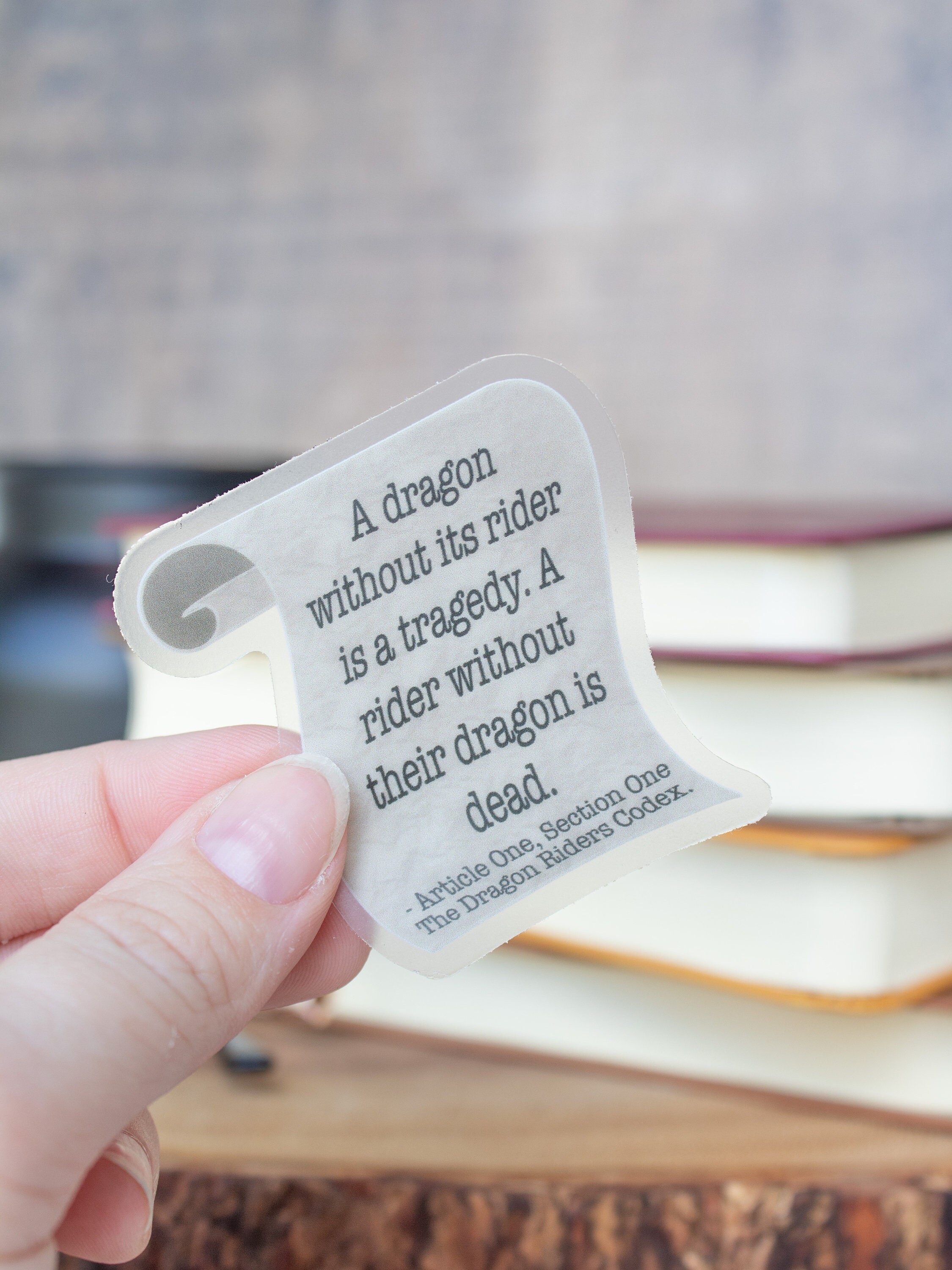 Fourth Wing Riders Codex Scroll Sticker | Officially Licensed | Bookish ...
