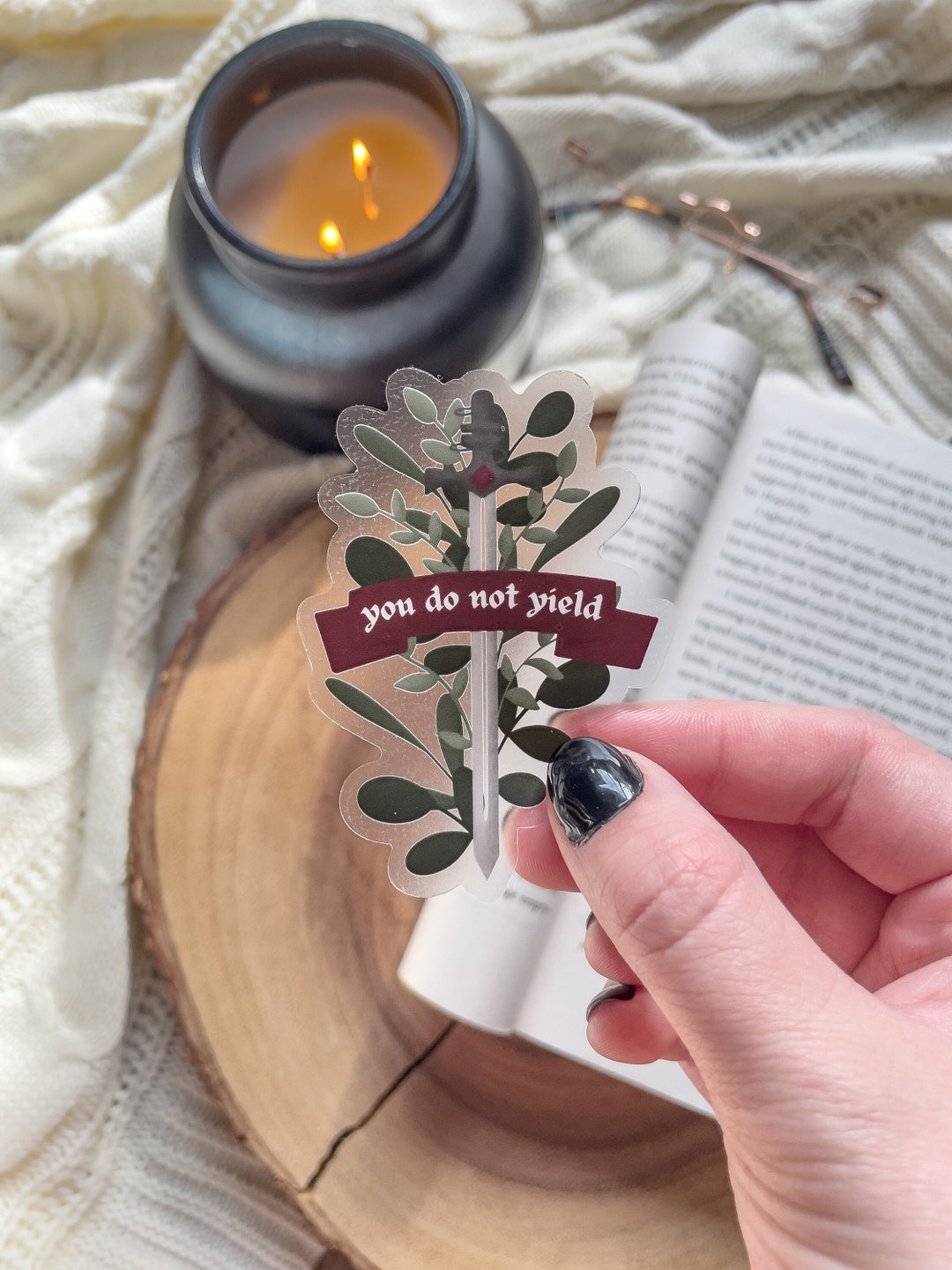 You Do Not Yield Sticker | Throne of Glass Kindle and Water Bottle ...