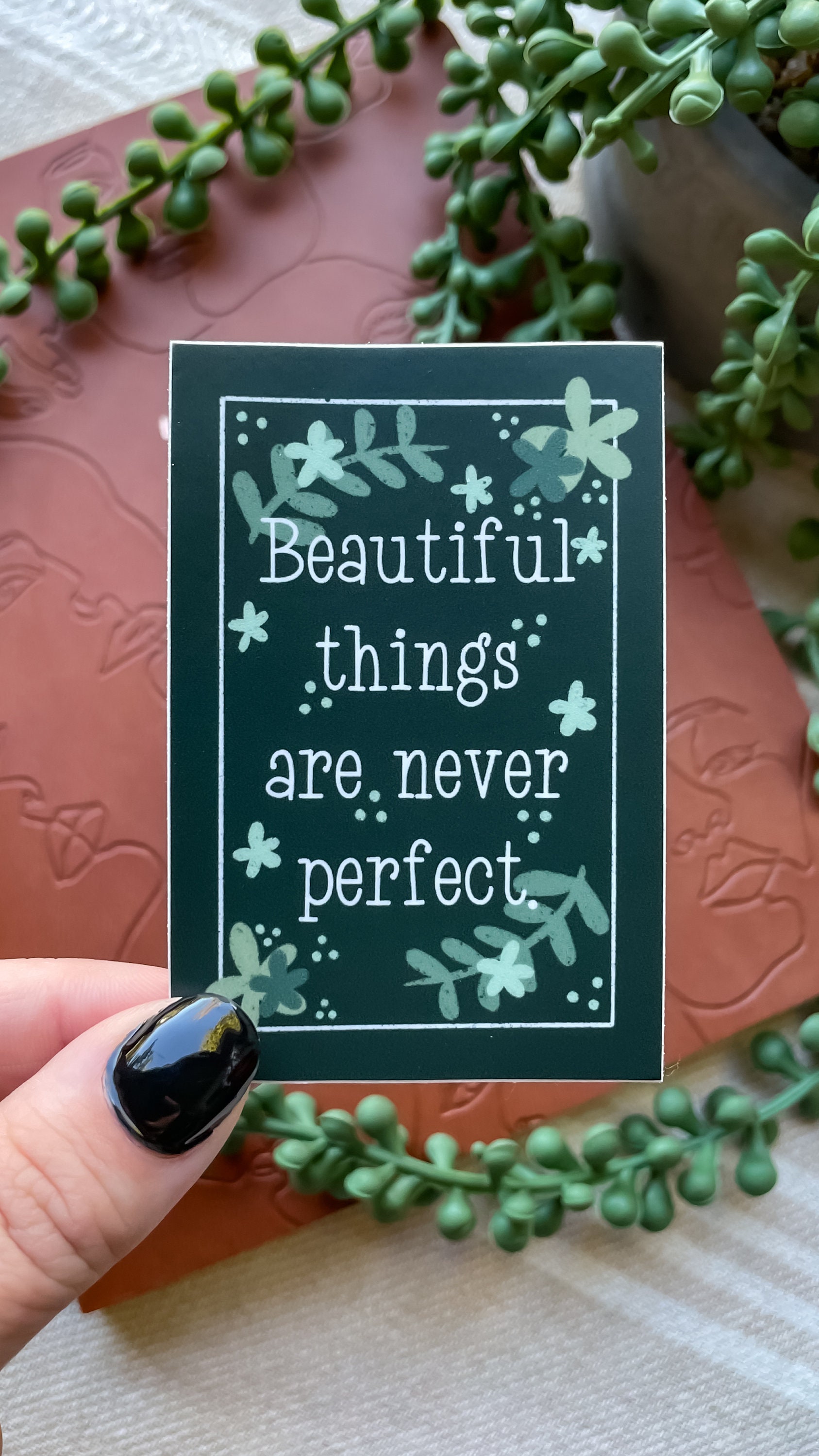 Beautiful Things Are Never Perfect Sticker Waterproof Laptop - Etsy