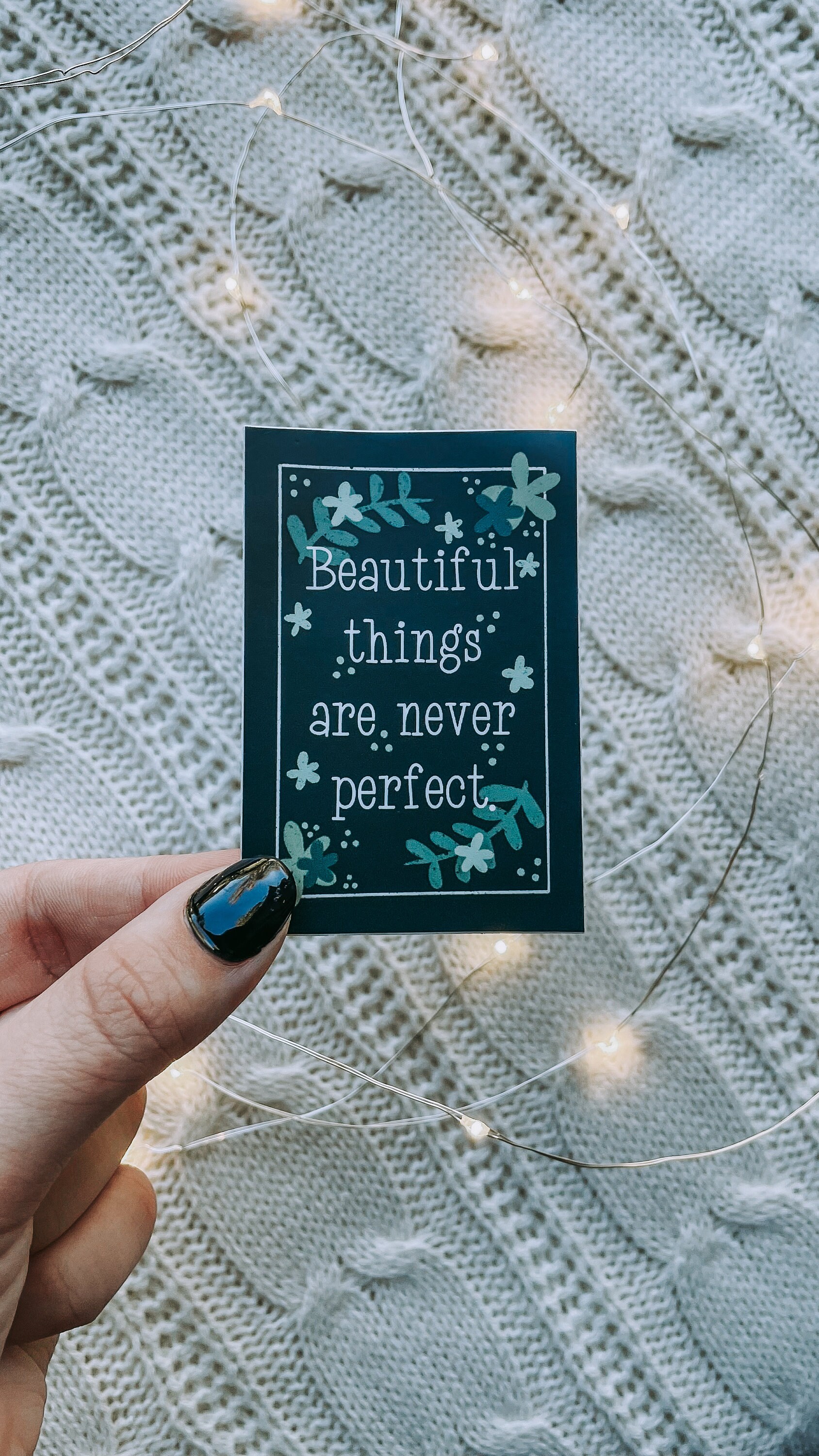 Beautiful Things Are Never Perfect Sticker Waterproof Laptop - Etsy