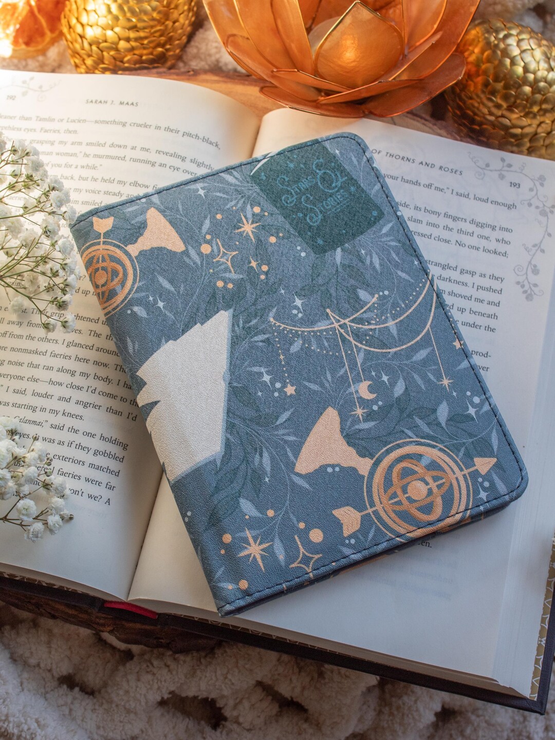 Stars and Stories Kindle Case: Vegan Leather Ereader Cover With ...