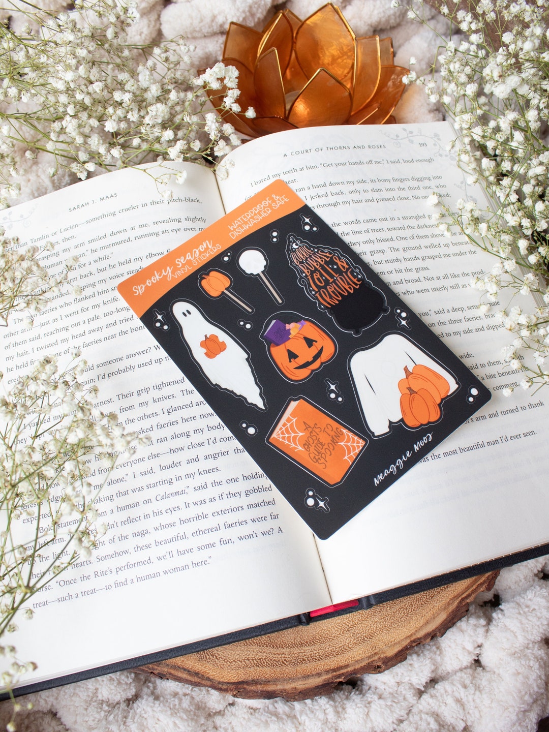 Spook Season Sticker Sheet | Halloween Waterproof Stickers | Autumn ...