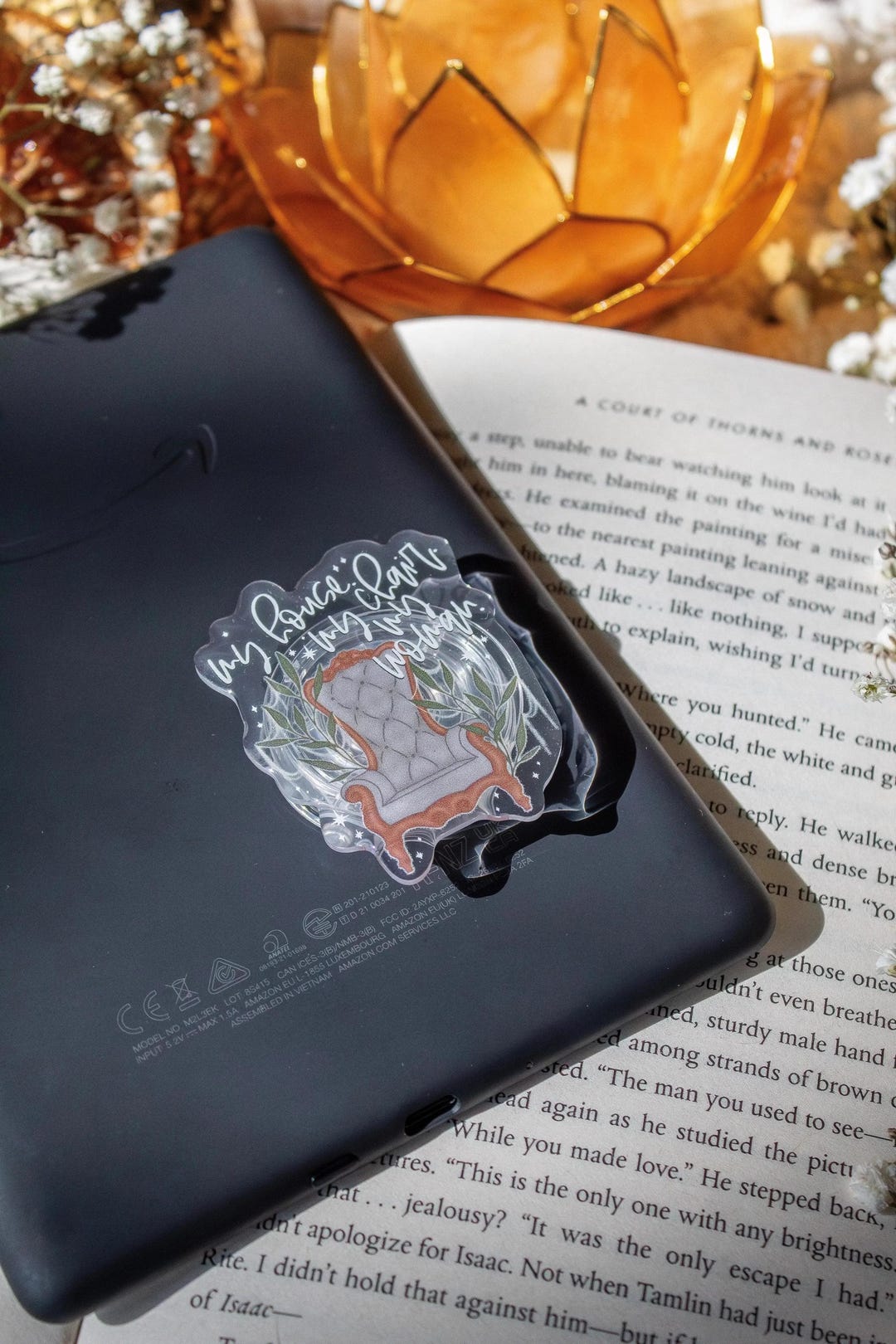 Fourth Wing Xaden's Throne Kindle / Phone Grip for Fantasy Readers and ...