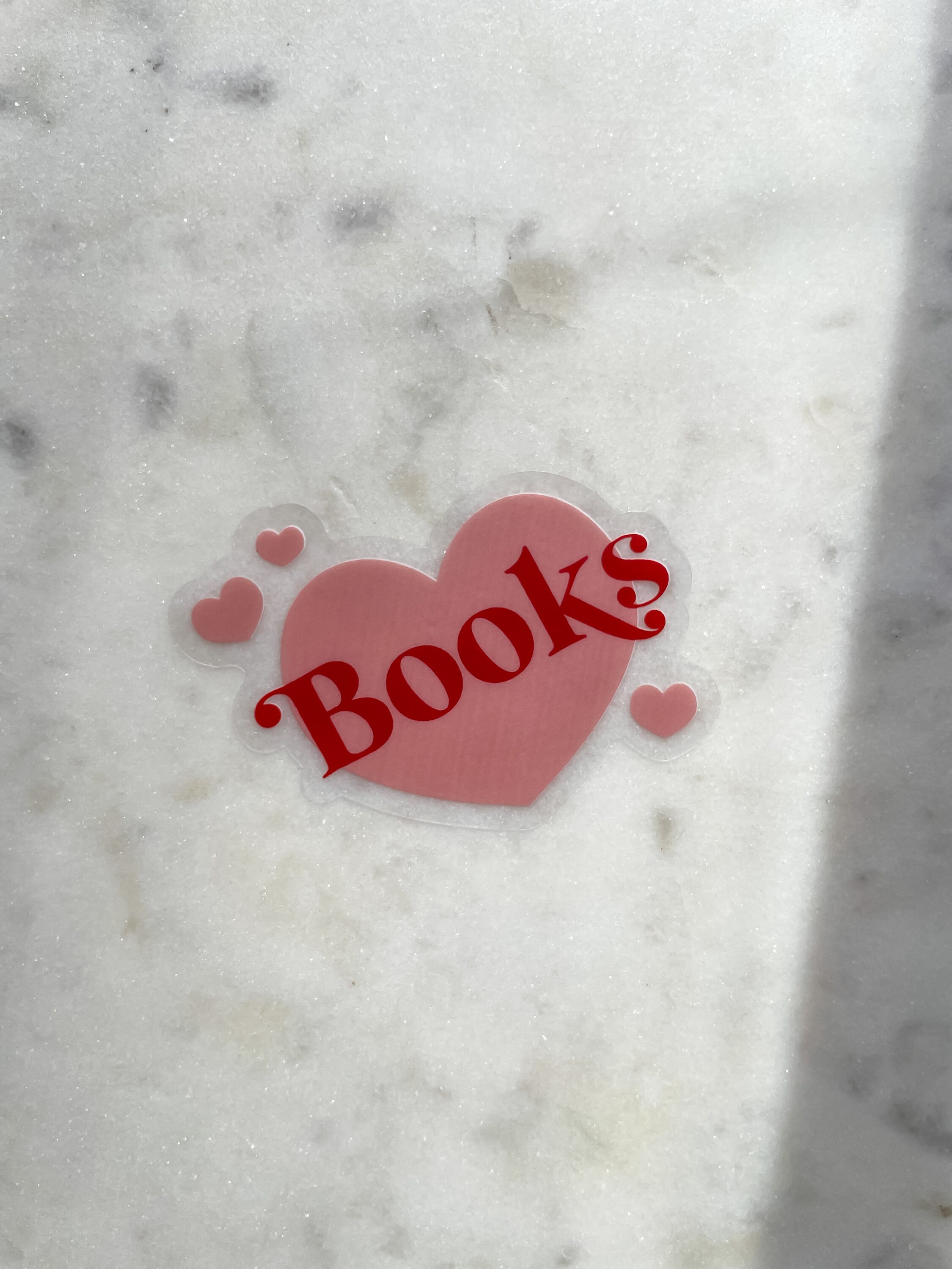 Books Heart Waterproof Sticker Reader Sticker Bookish Laptop - Etsy