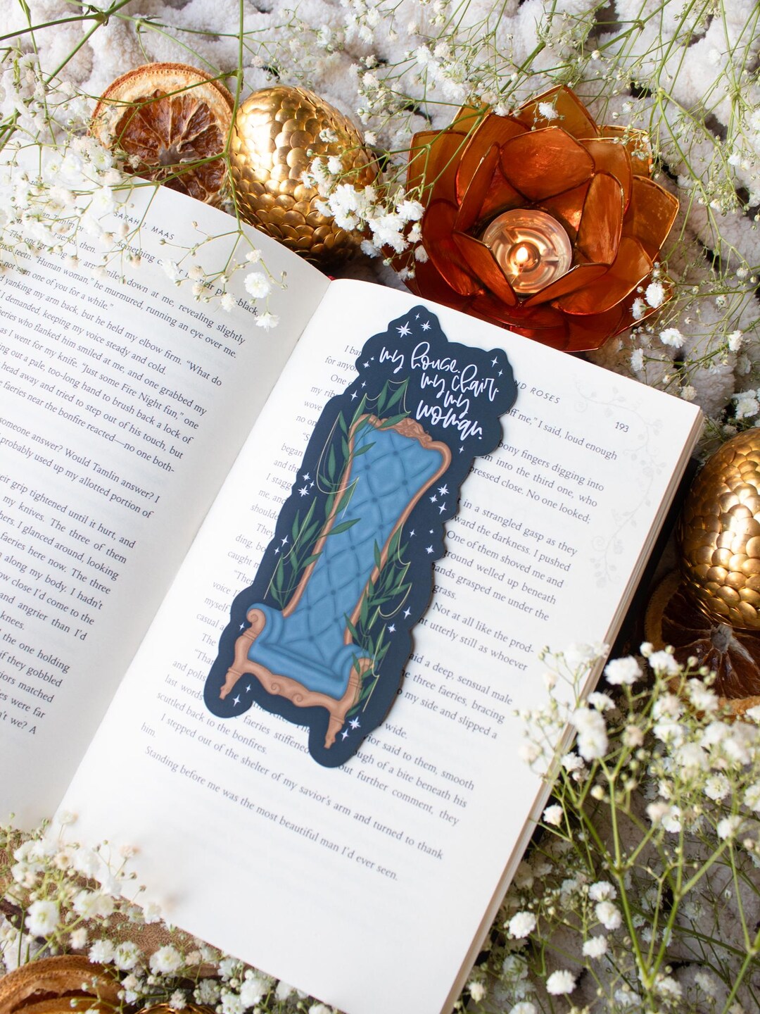Fourth Wing Xaden's Throne Bookmark: Bookish Merch for Fantasy Readers ...