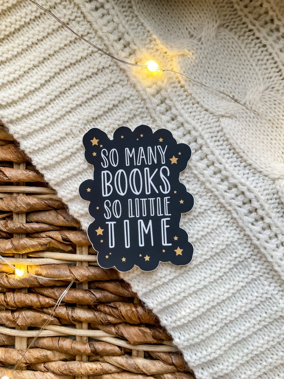 So Many Books so Little Time Sticker | Bookish Laptop Sticker ...