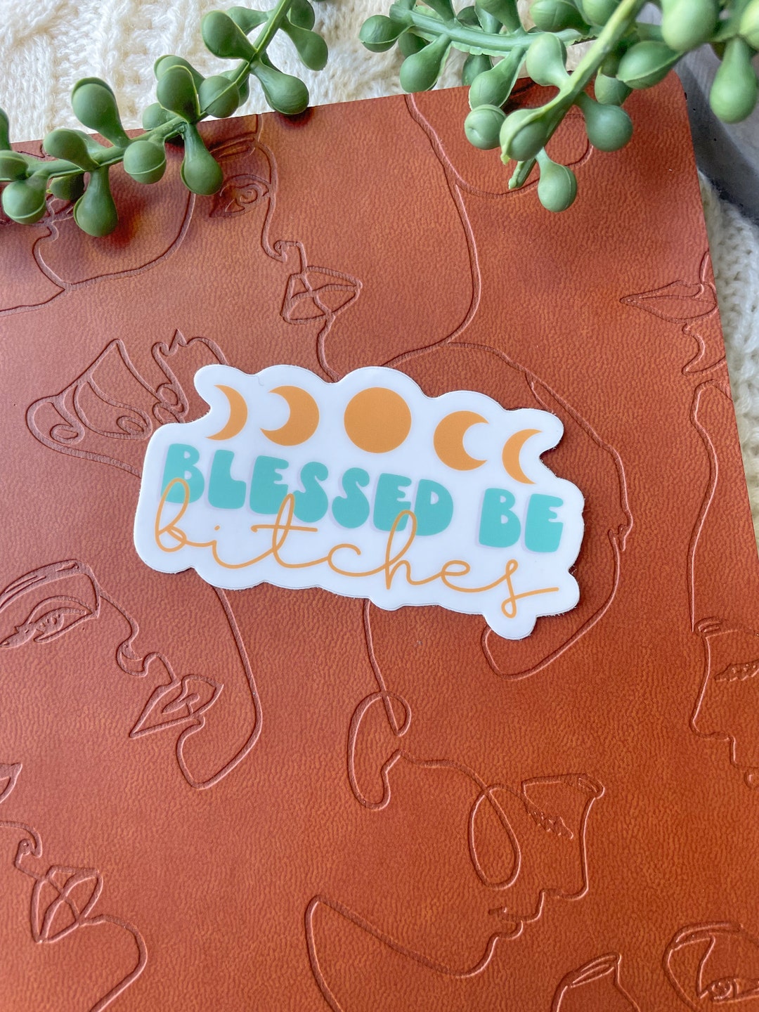 Blessed Be Witches Waterproof Sticker | Laptop and Water Bottle Sticker ...
