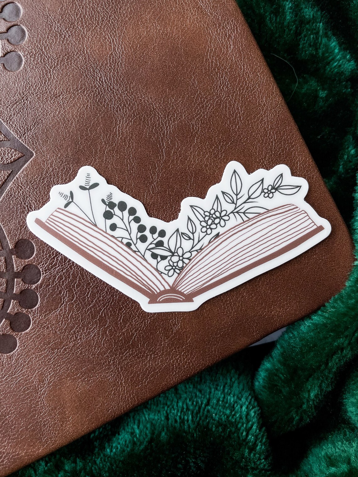 Floral Book Sticker Waterproof Water Bottle Sticker Laptop | Etsy