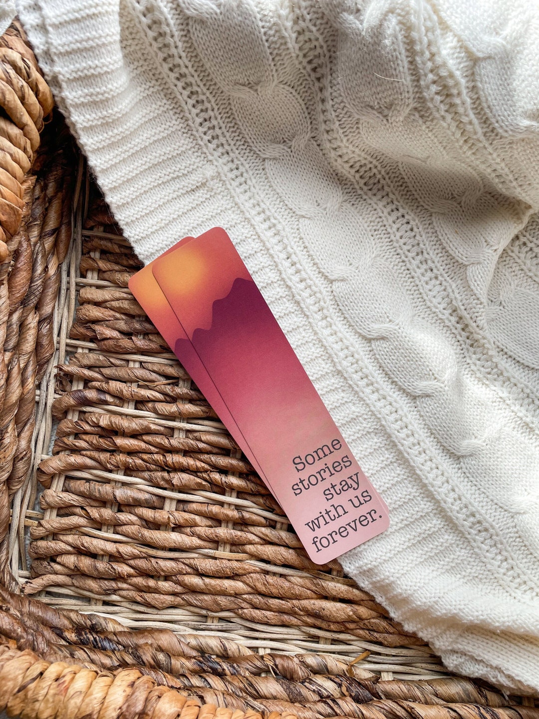 Sunset Bookmark | Bookish Aesthetic | Book Worm Gifts | Reader Present ...