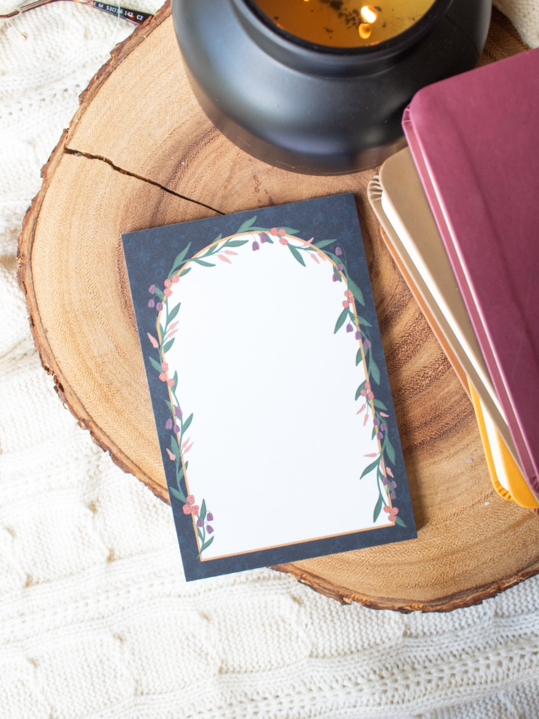 Faerie Garden Gate Notepad | 4"x6" | Fantasy Notepad | Bullet Journal ...