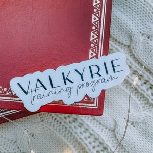 Valkyrie Training Program Waterproof Sticker ACOSF Inspired Laptop and ...
