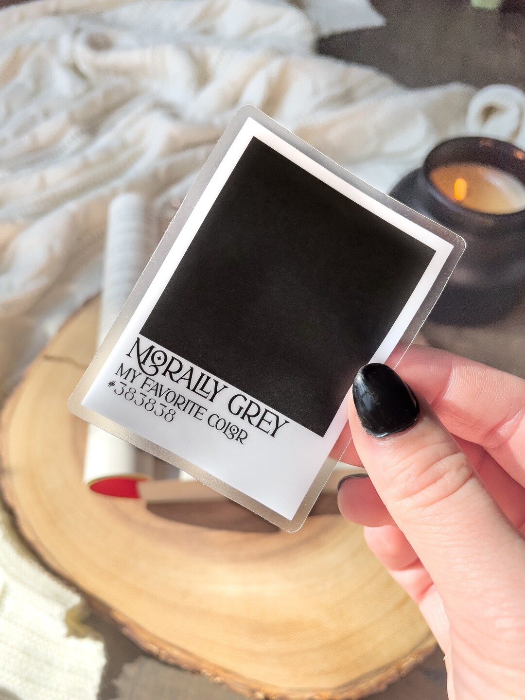 Morally Grey Paint Chip Sticker: Bookish Merch for Fantasy Readers - Etsy