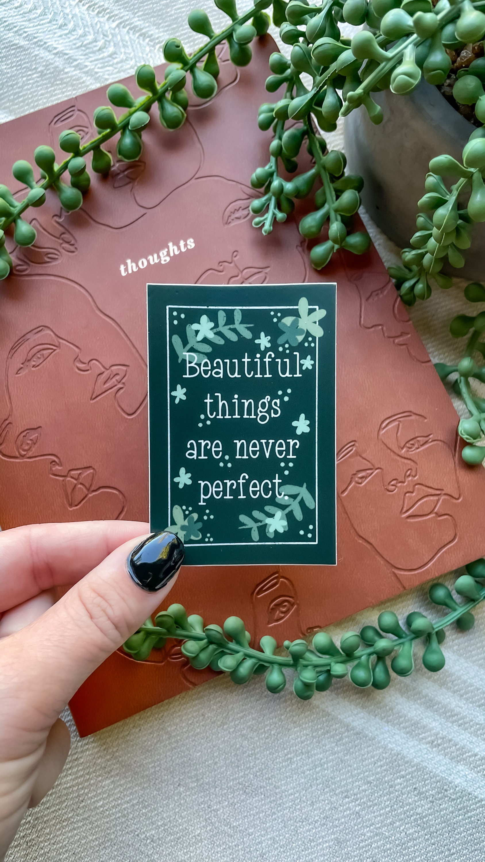 Beautiful Things Are Never Perfect Sticker Waterproof Laptop - Etsy