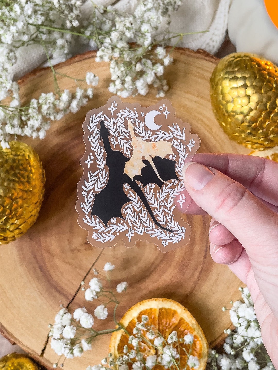 Fourth Wing Tairn and Andarna Dragon Sticker | Licensed | Bookish ...