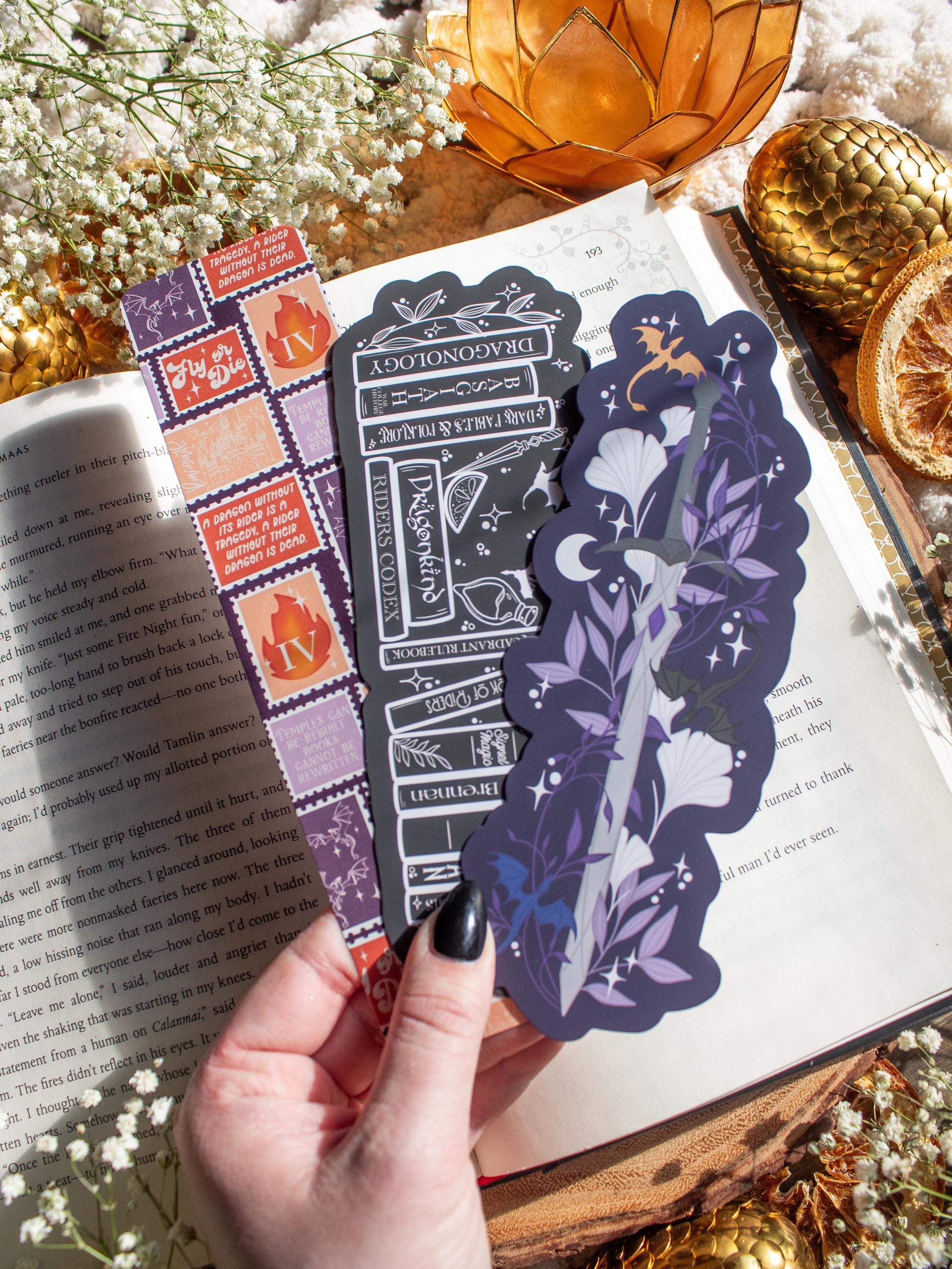 Violet’s Dagger Bookmark | Bookish Aesthetic | Fourth Wing | Iron Flame ...