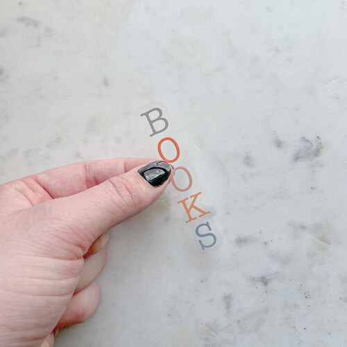 Books Heart Waterproof Sticker Reader Sticker Bookish Laptop - Etsy