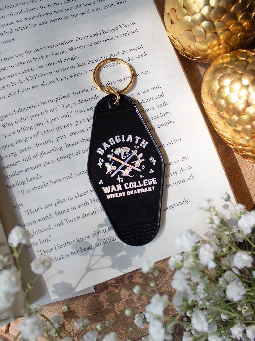Basgiath War College Motel Keychain | Fourth Wing Merch | Officially ...