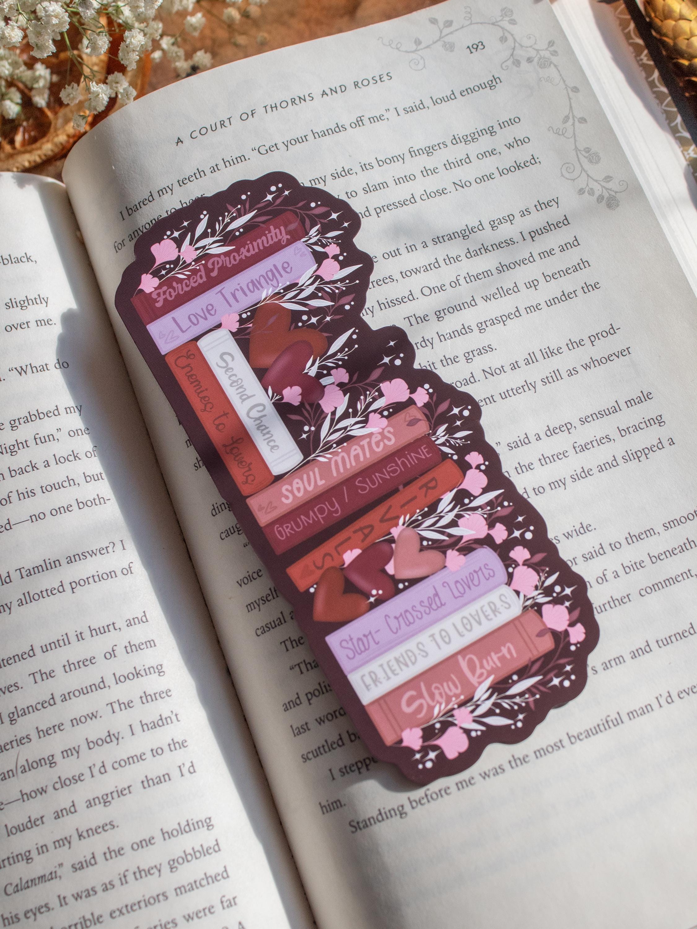Romance Bookshelf Bookmark: Valentine's Day Book Lover Gift - Etsy