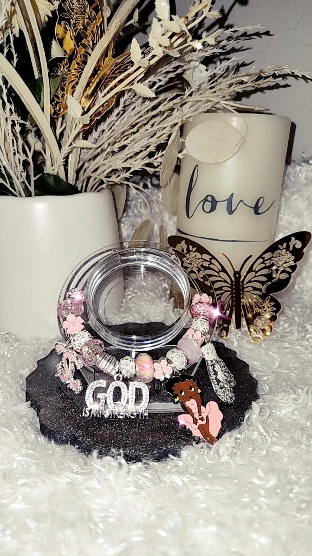 Stackable Bangles , Charm Bracelets, Charm Bangles , Colorful Charm ...