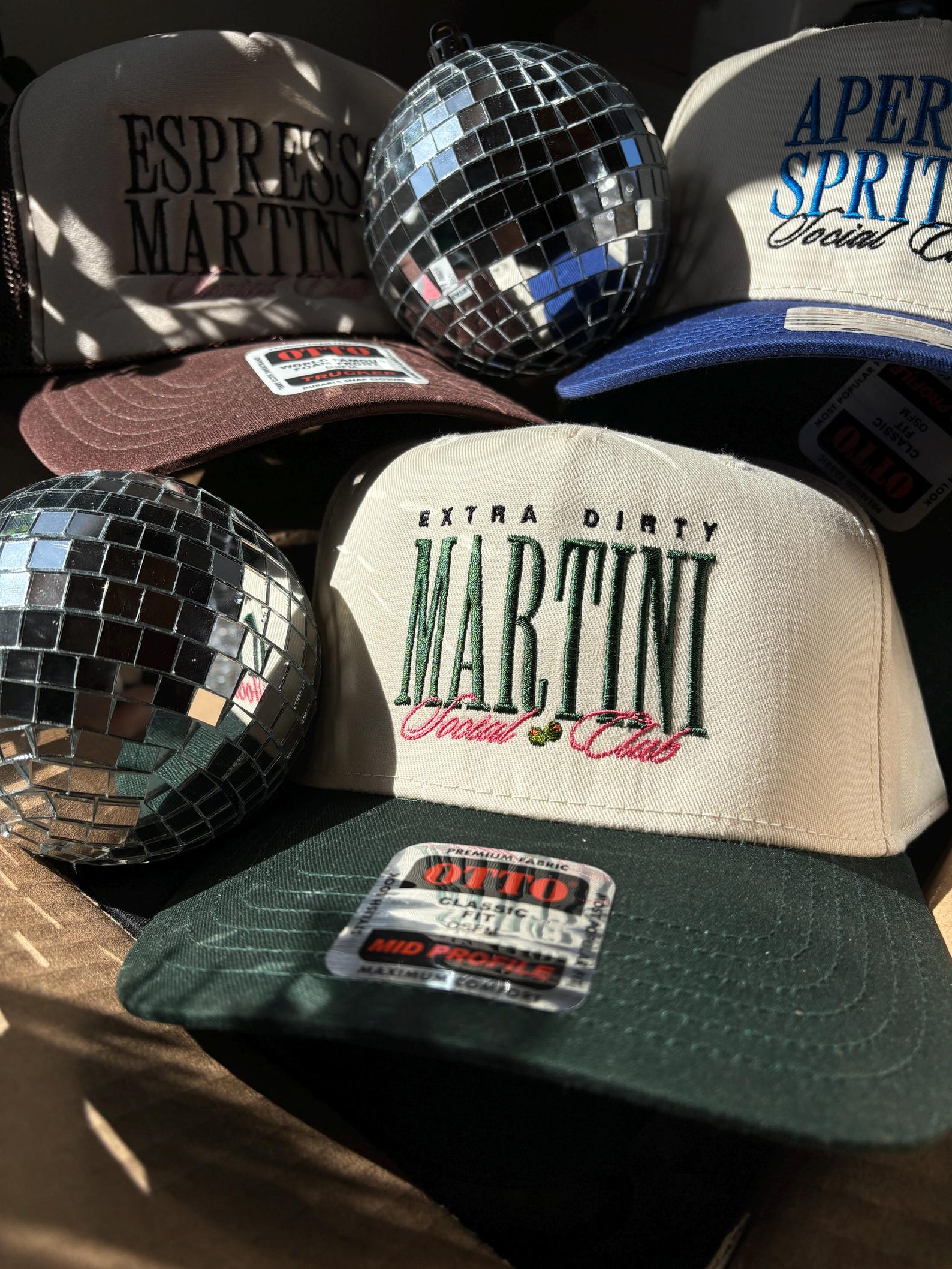 Martini Social Club Two Tone Vintage Trucker Hat, Gin Martini Hat ...