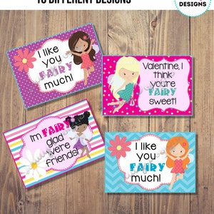 Fairy Kids Valentine Card Fairies Valentine's Day Valentines Class ...