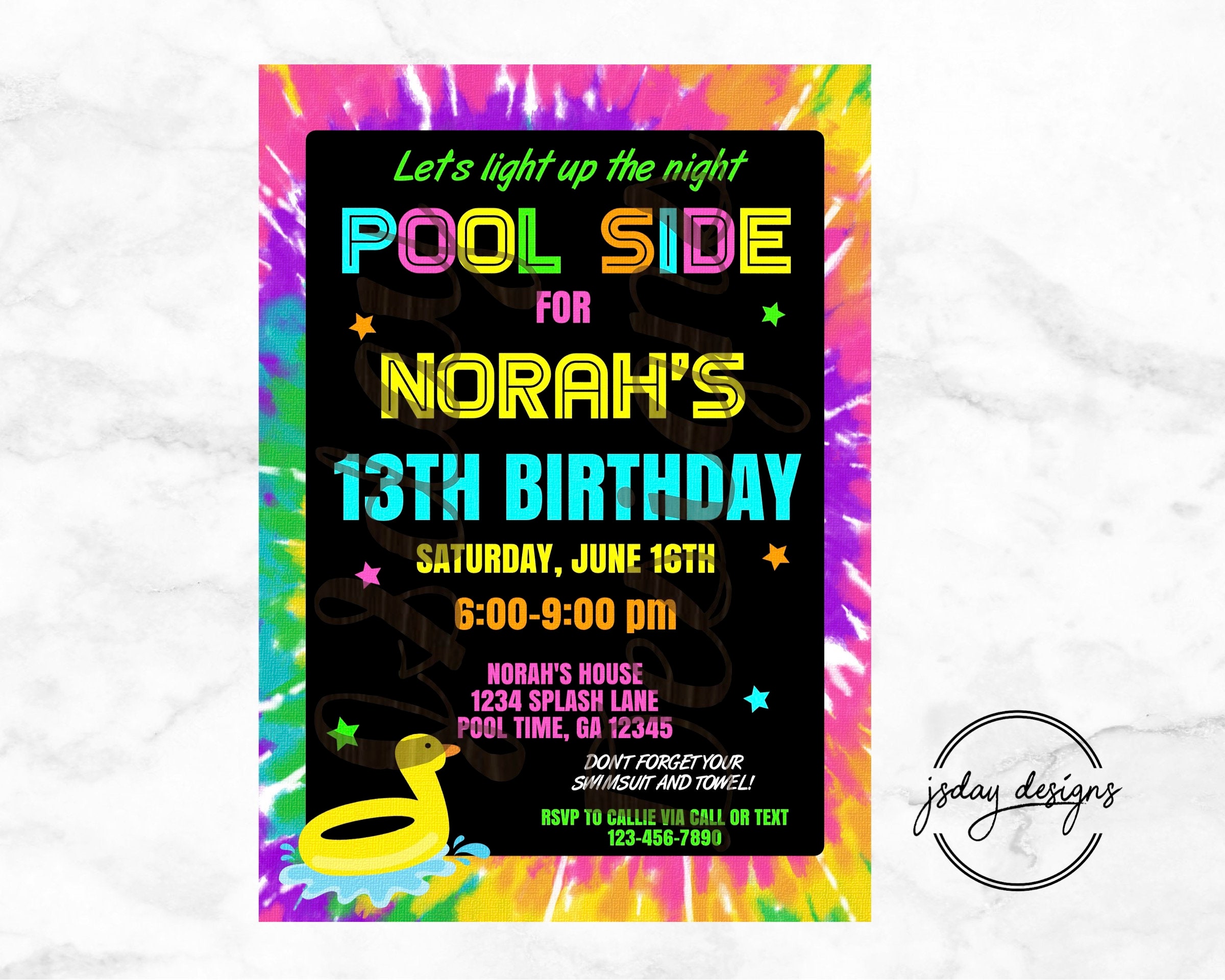 13th Birthday Pool Party