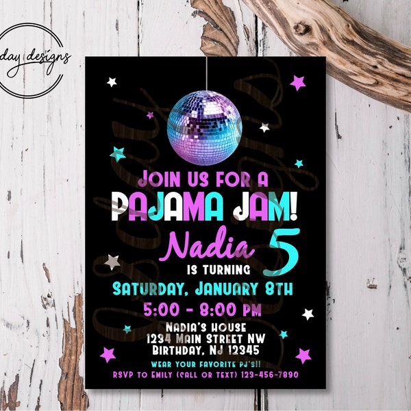 Pajama Party Invite - Etsy