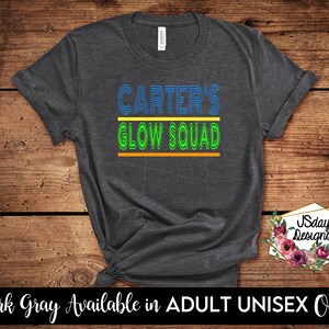GLOW NEON Glow Squad Glow Crew T-shrit Black Light Glow - Etsy