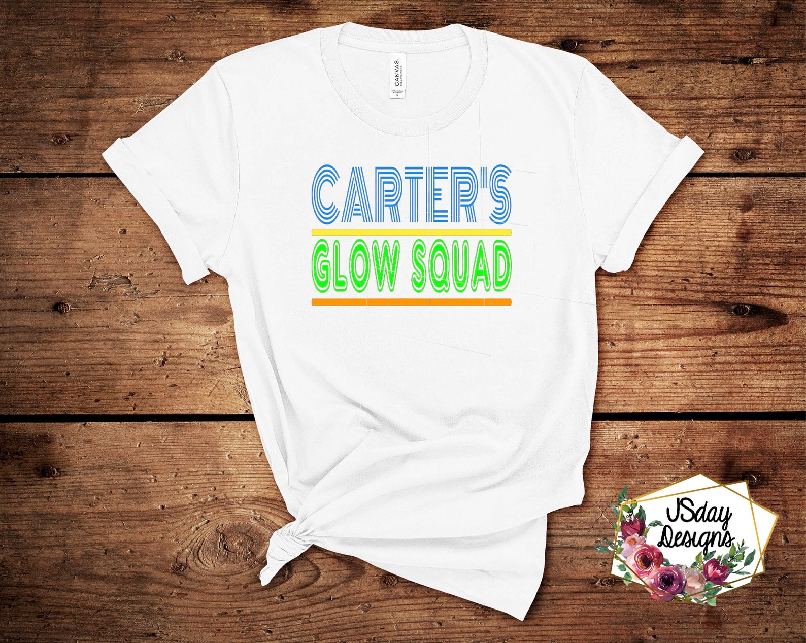 GLOW NEON Glow Squad Glow Crew T-shrit Black Light Glow | Etsy