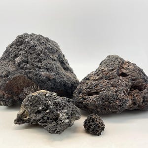 Black Lava Rock (fuji Stone) / Planted Aquarium / Decoration ...