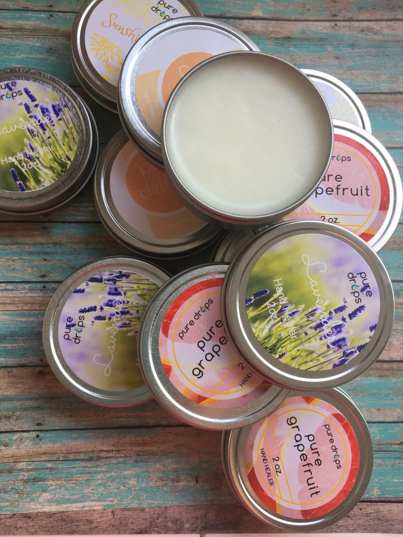 Salve-sunshine-spice-hand-healer-pure Drops-essential Oil-hand - Etsy