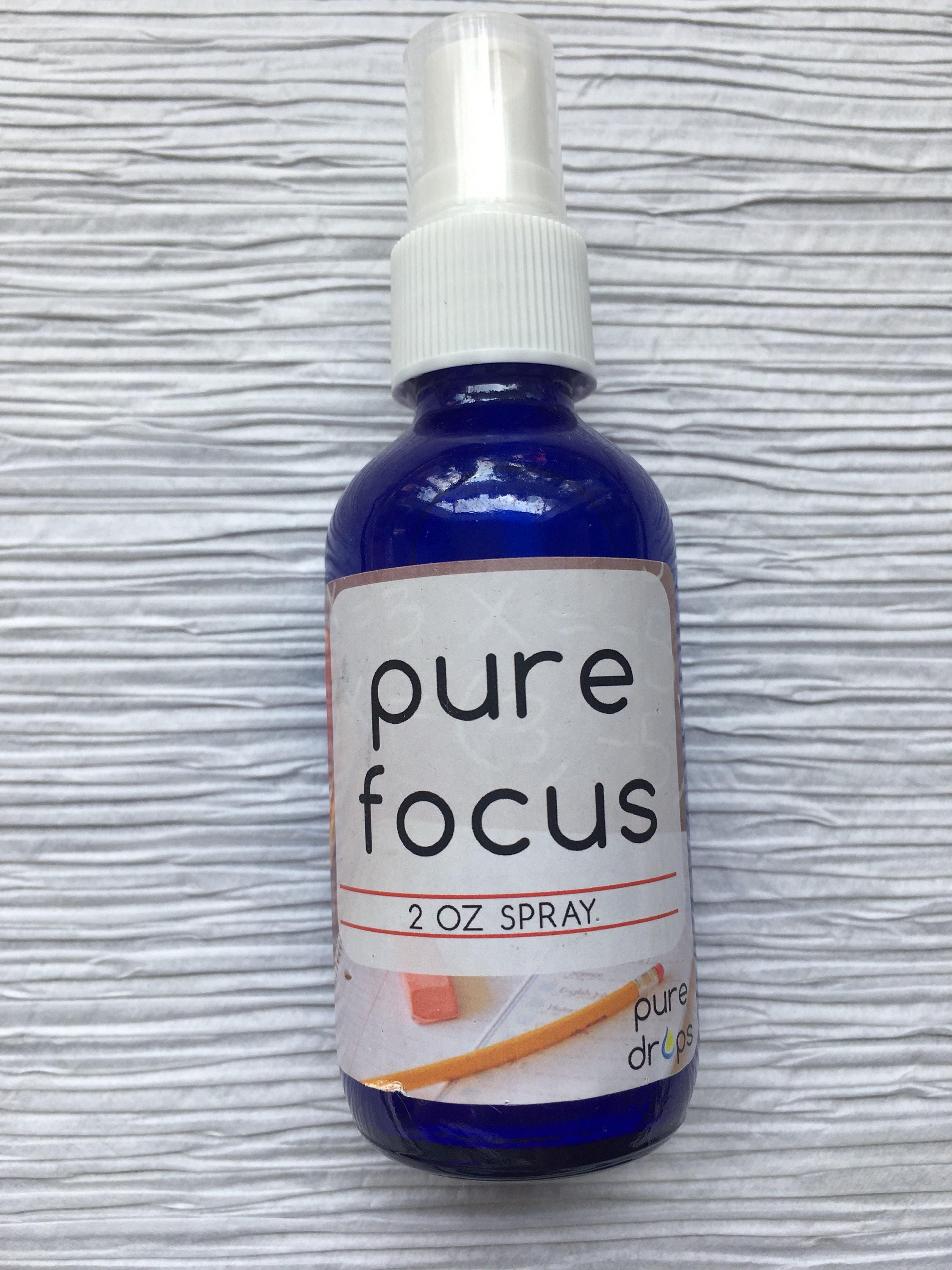 Focus-essential Oil-blend-spray-pure Drops-back to School-all - Etsy